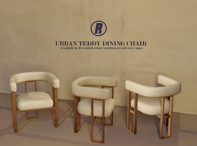 Urban Teddy Dining Chair - Sims 4 Mod Download Free